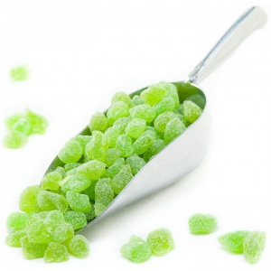Green Coloured Sweets - treasureislandsweets.co.uk