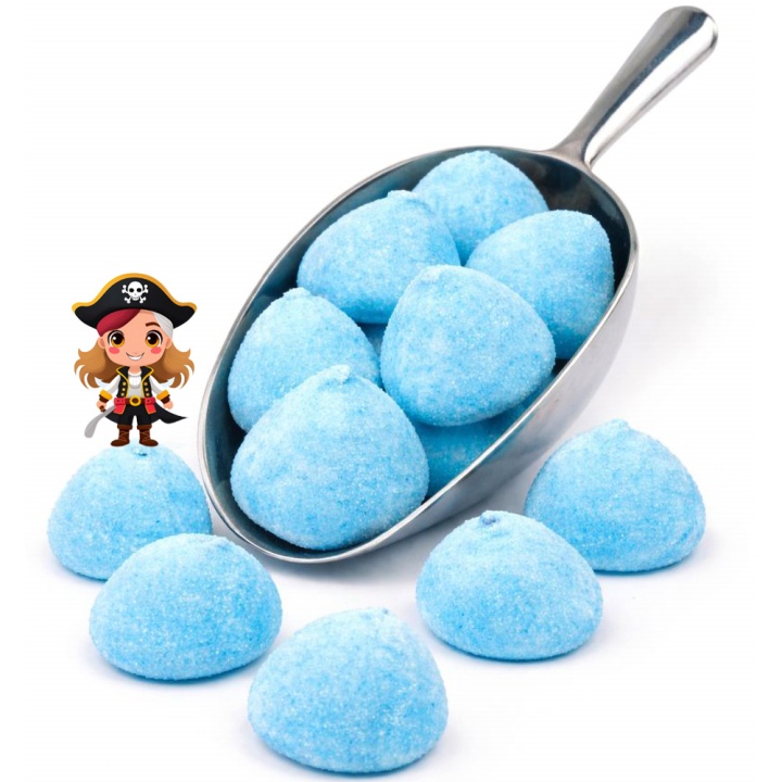 Red Marshmallow Paintballs - Golf Ball Sweets - treasureislandsweets.co.uk