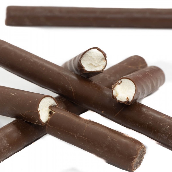 Chocolate Flavour Mallow Logs - White Marshmallows ...