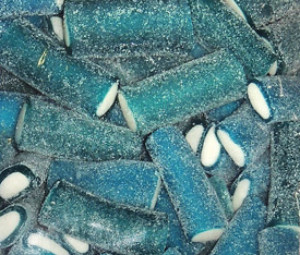 Blue Raspberry Tunes - Fruit Flavoured Sweets - treasureislandsweets.co.uk