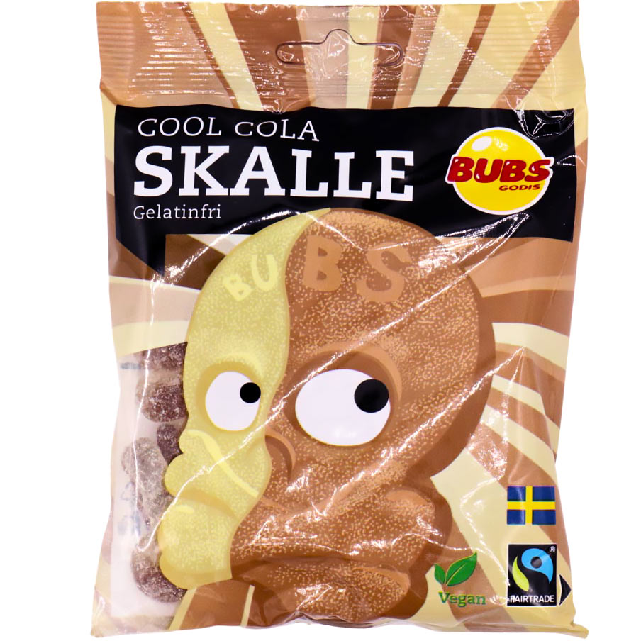 Bubs Sour Cool Cola Skulls - Jelly Sweets - treasureislandsweets.co.uk