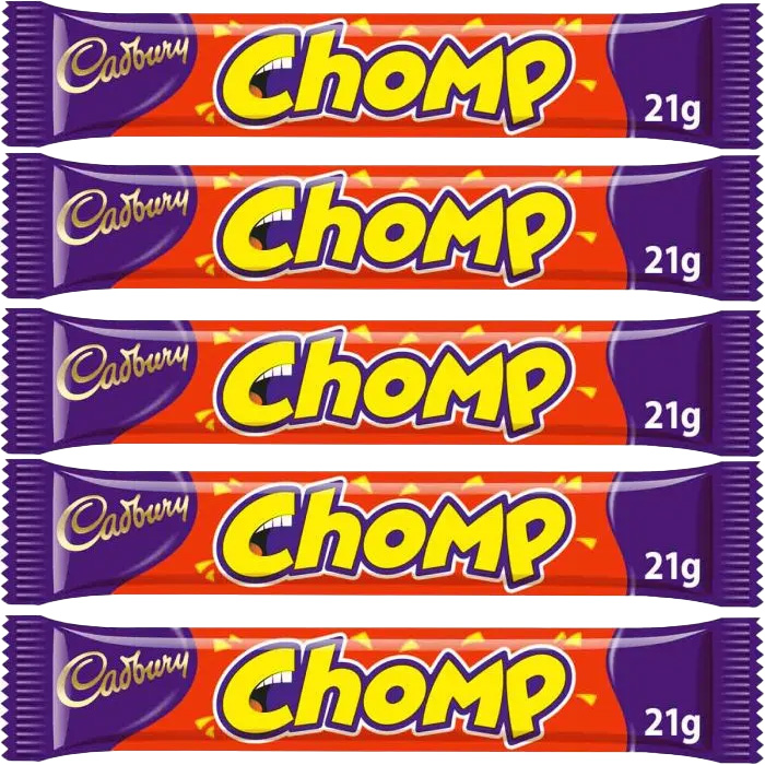 Chomp Bars Cadbury Box Of 90 - treasureislandsweets.co.uk