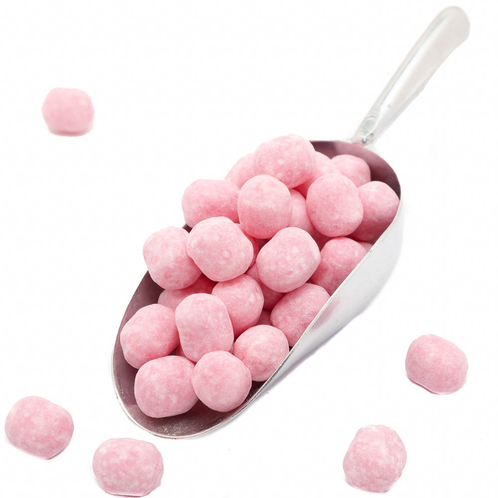 Cherry Bonbons - Chewy Sugar Dusted Sweets - treasureislandsweets.co.uk