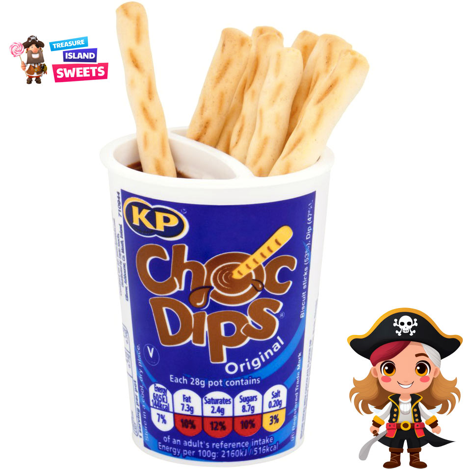 Choc Dip Original KP 80s Snack - treasureislandsweets.co.uk