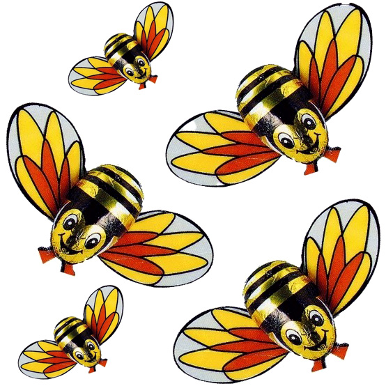 Milk Chocolate Bumble Bees - Box Of 100 - treasureislandsweets.co.uk