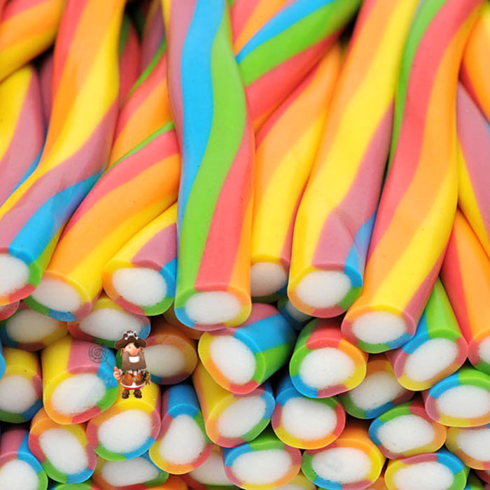 Cream Filled Rainbow Pencils (smooth) - treasureislandsweets.co.uk