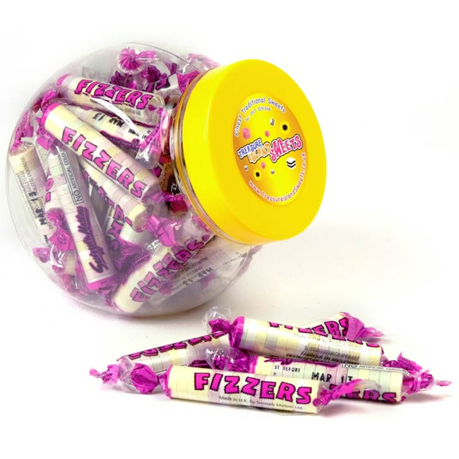 Mini Fizzers Sweet Jar - Filled Retro Gift Jars - treasureislandsweets ...