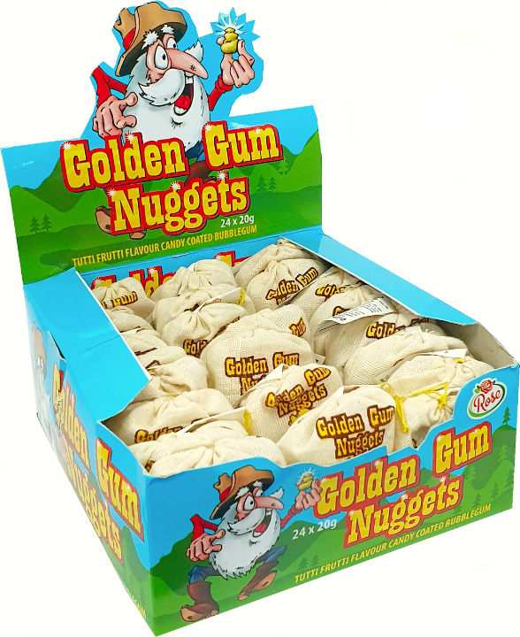 Gold Nuggets Bubblegum - Sweets From The UK's Original Retro Sweetshop ...