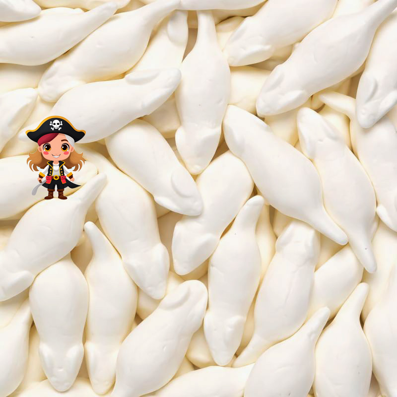 Haribo White Mallow Mice Orange Flavour | Witte Muizen | Treasure ...