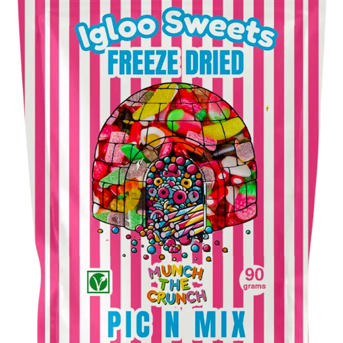 Freeze Dried Sweets (Iglo Pink Pick And Mix) 90g - treasureislandsweets ...