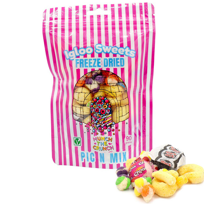 Freeze Dried Sweets (Iglo Pink Pick And Mix) 90g - treasureislandsweets ...