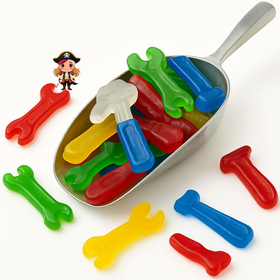 Jelly Tools – Novelty Shaped Retro Sweets | Fun Gummy Sweets | Treasure ...