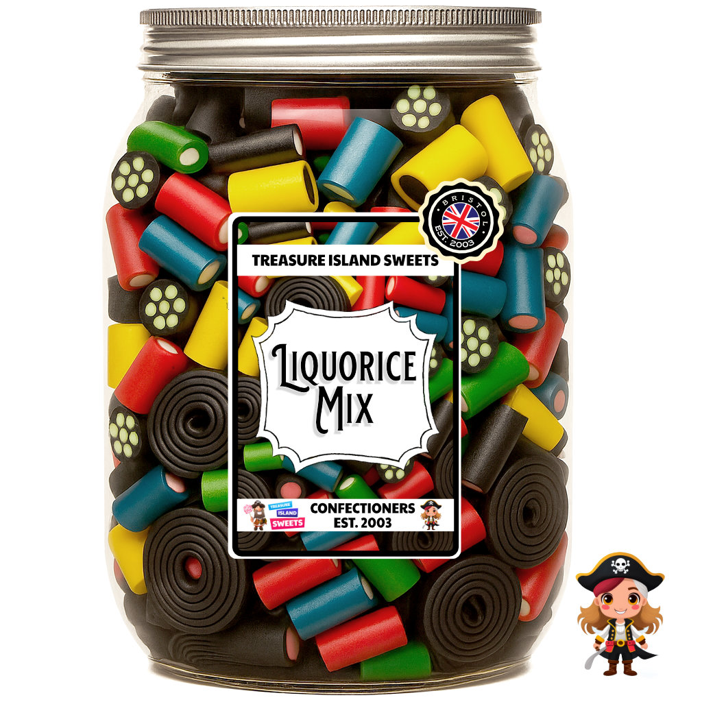 Liquorice Mix Selection Jar - Jars Filled With Traditional Old ...
