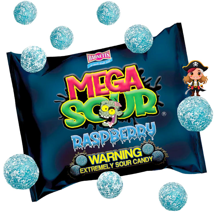Mega Sour Raspberry | Extreme Sour Sweets by Barnetts ...