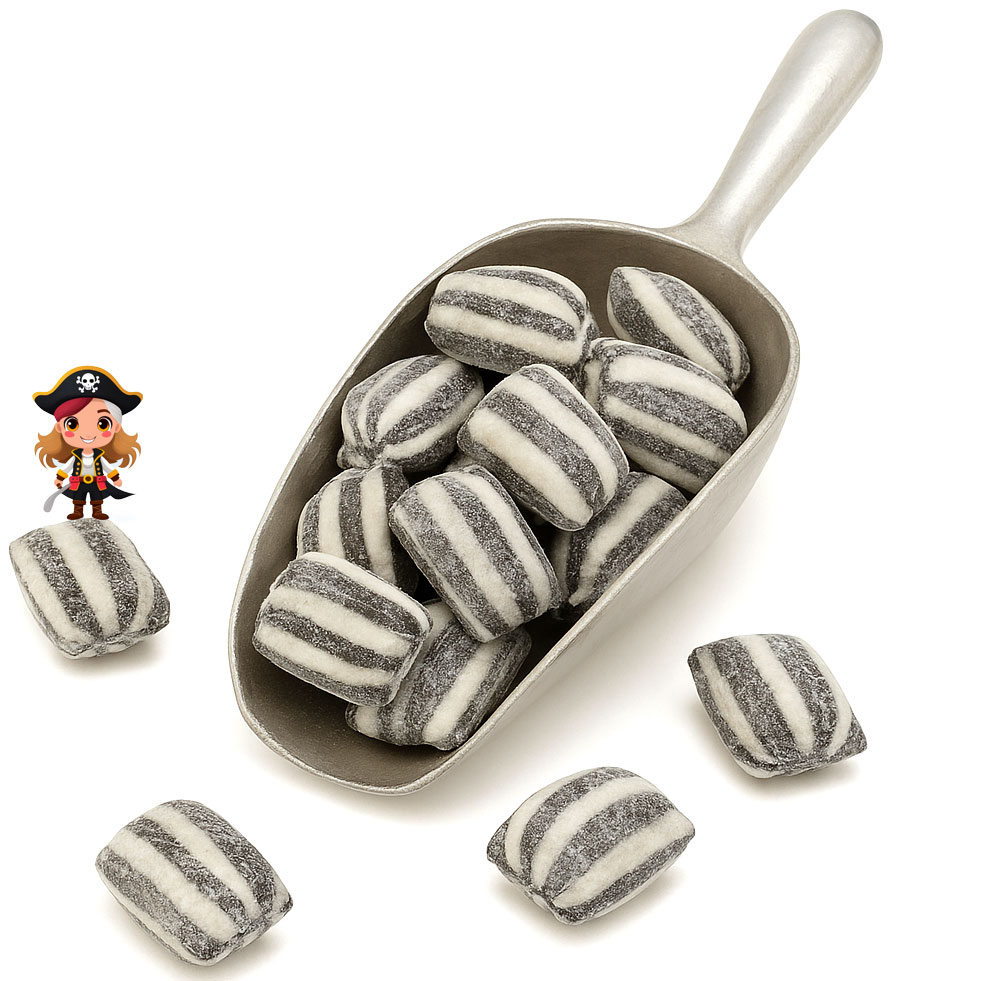 Mint Humbugs | Traditional Black & White Boiled Sweets | Treasure ...
