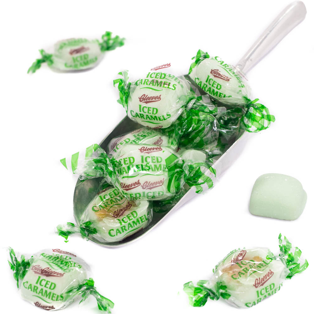 Mint Iced Caramels (Cleeves of Ireland) - treasureislandsweets.co.uk