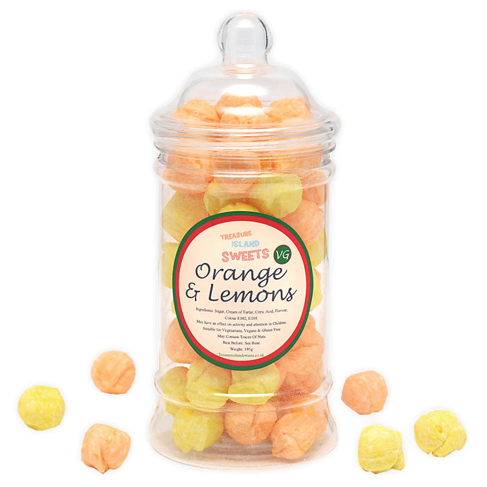 Orange & Lemon Creams (Hand-Made) - Victorian Sweet Jar ...
