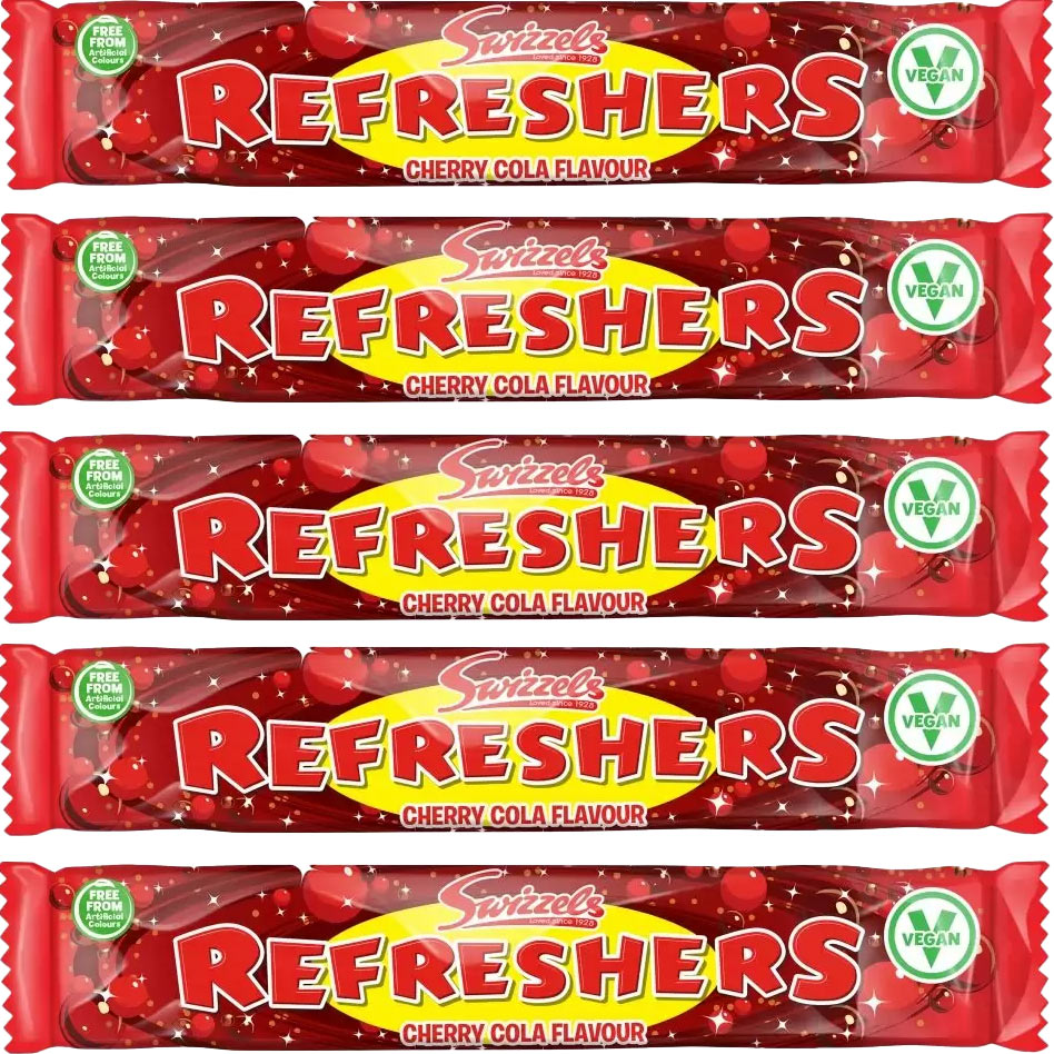 Refresher Chew Bars Cherry Cola Flavour - treasureislandsweets.co.uk