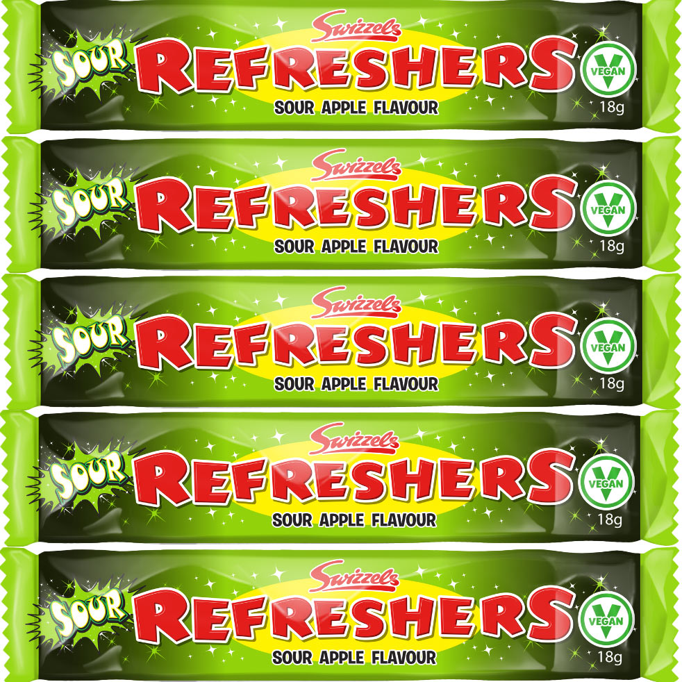 Refreshers Sour Apple Chewy Bar - Treasure Island Sweets ...