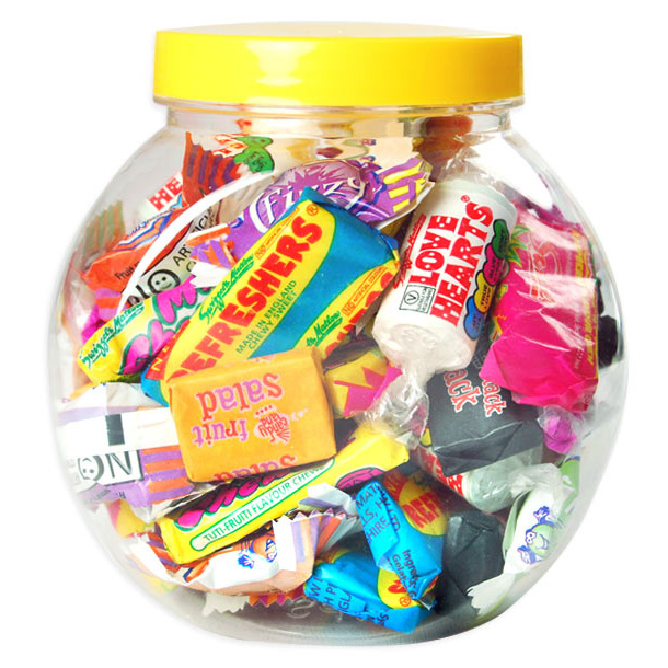 Retro Sweet Gift Jar - Mini Sweet Jars Filled With Sweets ...