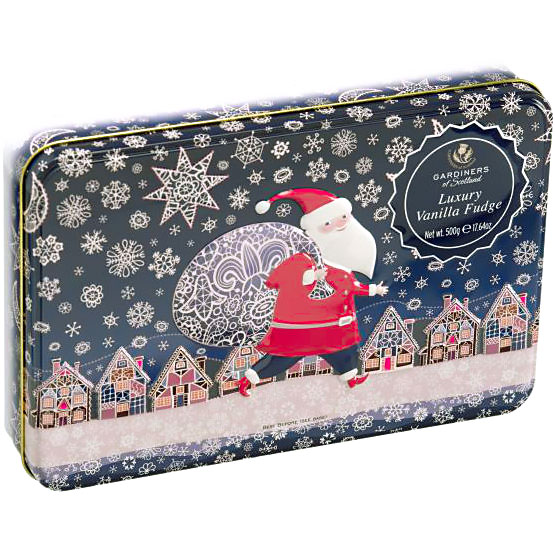Santa Vanilla Fudge Tin (Gardiners Scotland) 400g ...