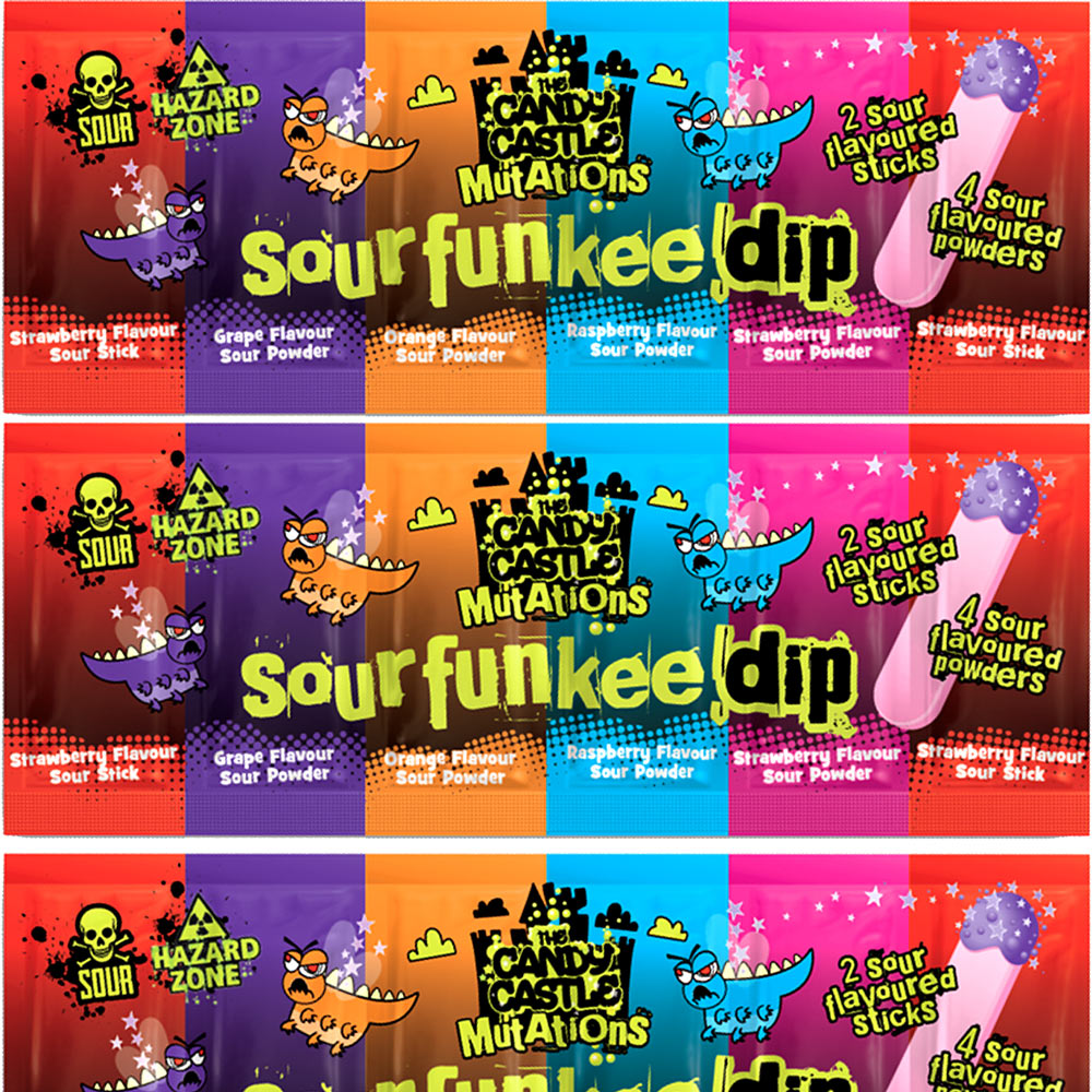 Sour Funkee Dip - Sherbet Powder Double Dips 40g - treasureislandsweets ...