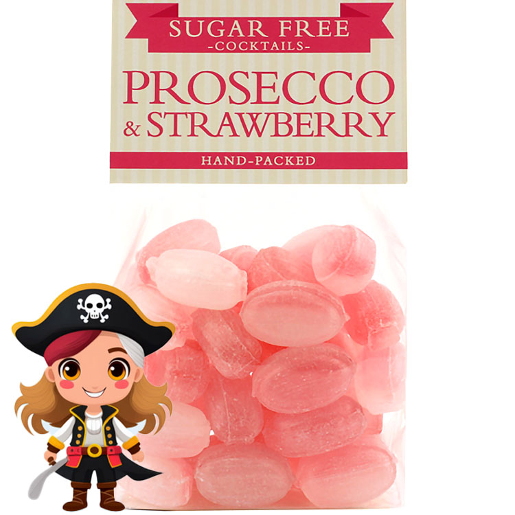 Sugar Free Prosecco & Strawberry Cocktail Sweets| Luxury Sugar Free ...