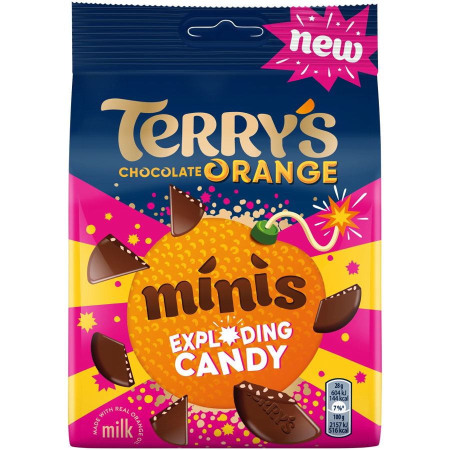 Terry's Chocolate Orange Popping Minis - treasureislandsweets.co.uk
