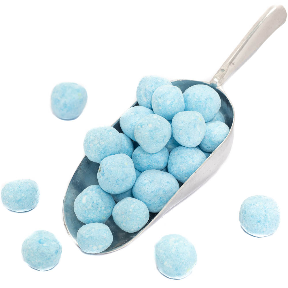 Blue Raspberry Bonbons - Traditional Sweets With Sugar Dusting ...