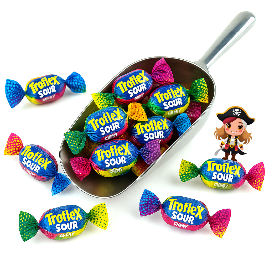Sour Filled Chews | TROFLEX Sour Sweets | Treasure Island Sweets - treasureislandsweets.co.uk