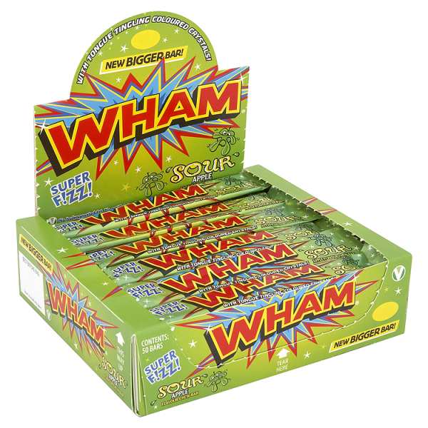 Wham Sour Apple Chewy Bar - Sweets From The UK's Original Sweetshop ...