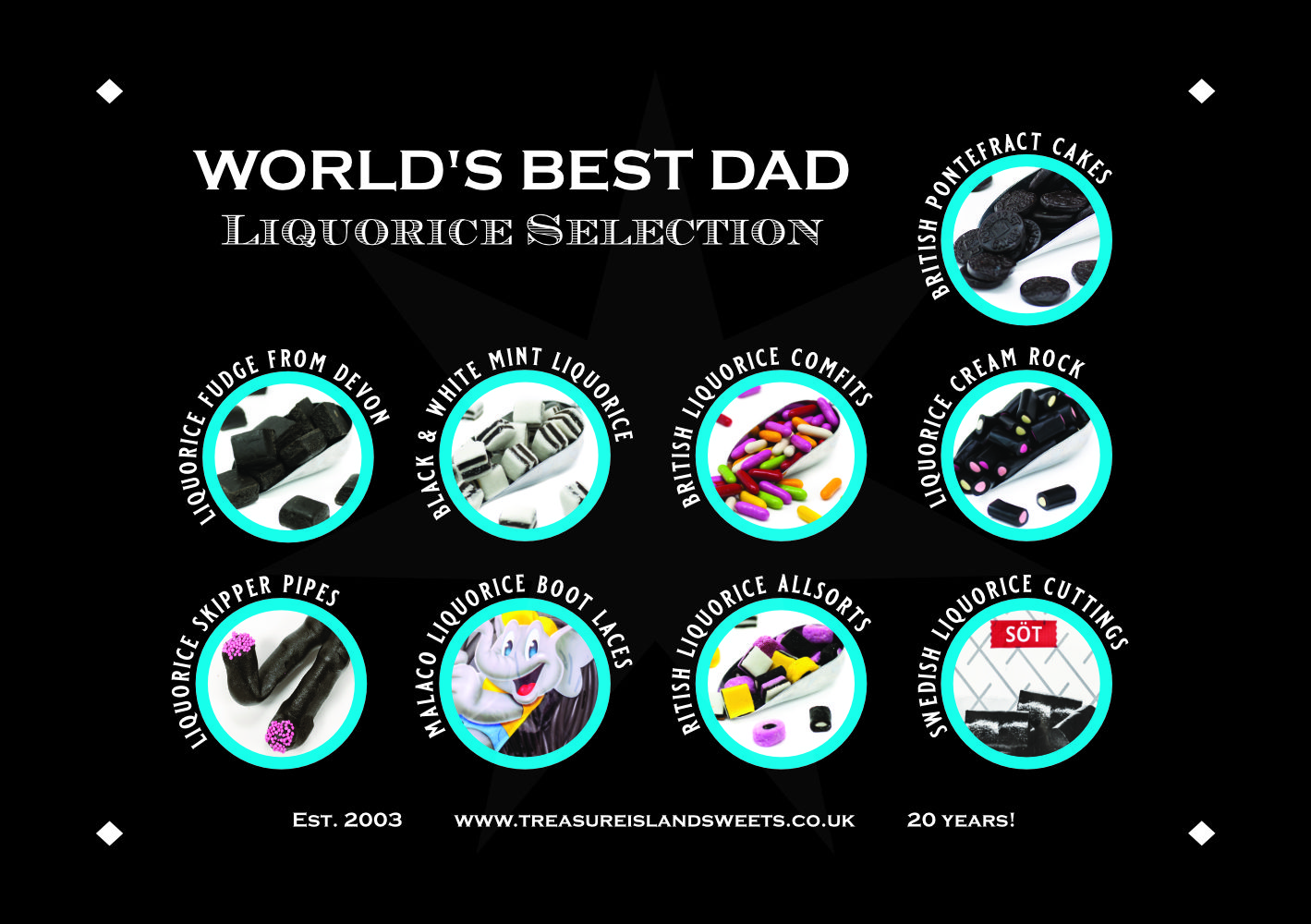 Worlds Best Dad Liquorice Hamper - Traditional Sweets And Gifts ...